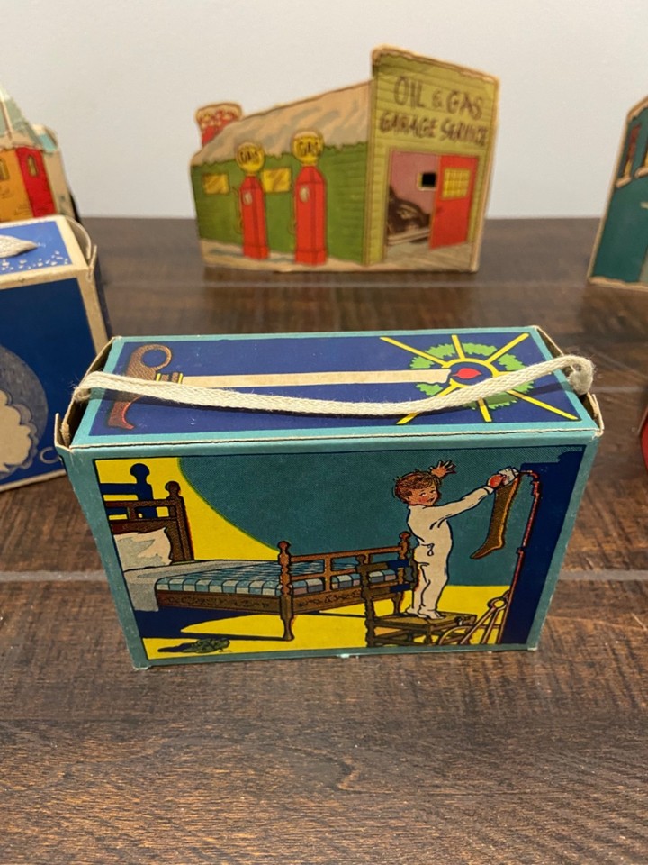 Vintage 1940's Cardboard Christmas Candy Gift Boxes Lot of 6 | eBay