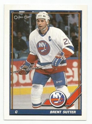 BRENT SUTTER 1991-92 O-PEE-CHEE CARD NM-MT+ CONDITION | eBay