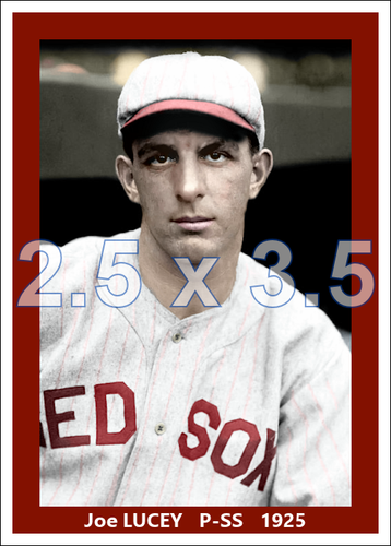 Joe Lucey - 1925 Boston Red Sox - choose a style - colorized print | eBay