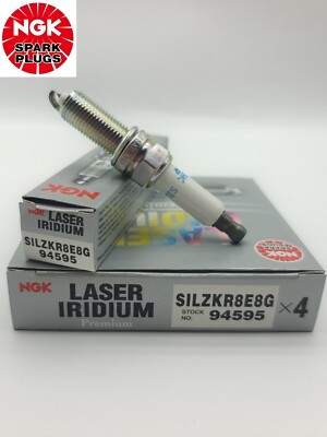 4Pcs NGK SILZKR8E8G 94595 Iridium Platinum Spark Plug For Kia Hyundai ...