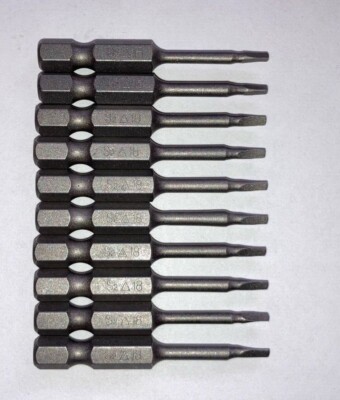 TA18 TR18 Triangle 1.8 mm Screwdriver Drill Insert Power Bit 10 Pack | eBay