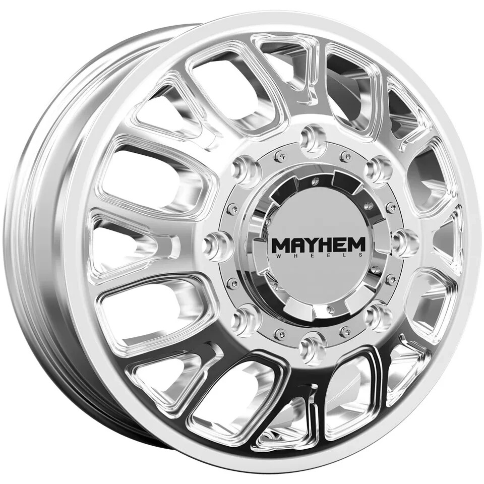 (Set-4) Mayhem Cogent Dually 17x6.5 8x210 -142mm Polished Wheels Rims ...
