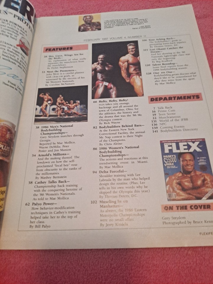 Flex Magazine---February 1987-- Lee Haney is on the cover | eBay