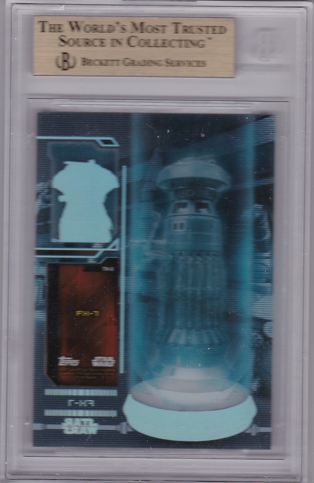STAR WARS 2015 TOPPS HIGH TEK TEK HEADS TH8 FX-7 08/50 BGS 9.5 GEM MINT ...