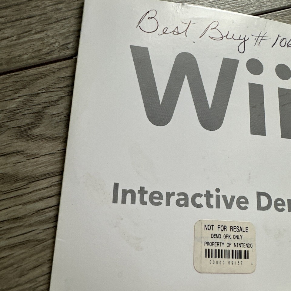 Wii Interactive Demo Disc Case Only Nintendo Not For Resale 00000 59157 ...