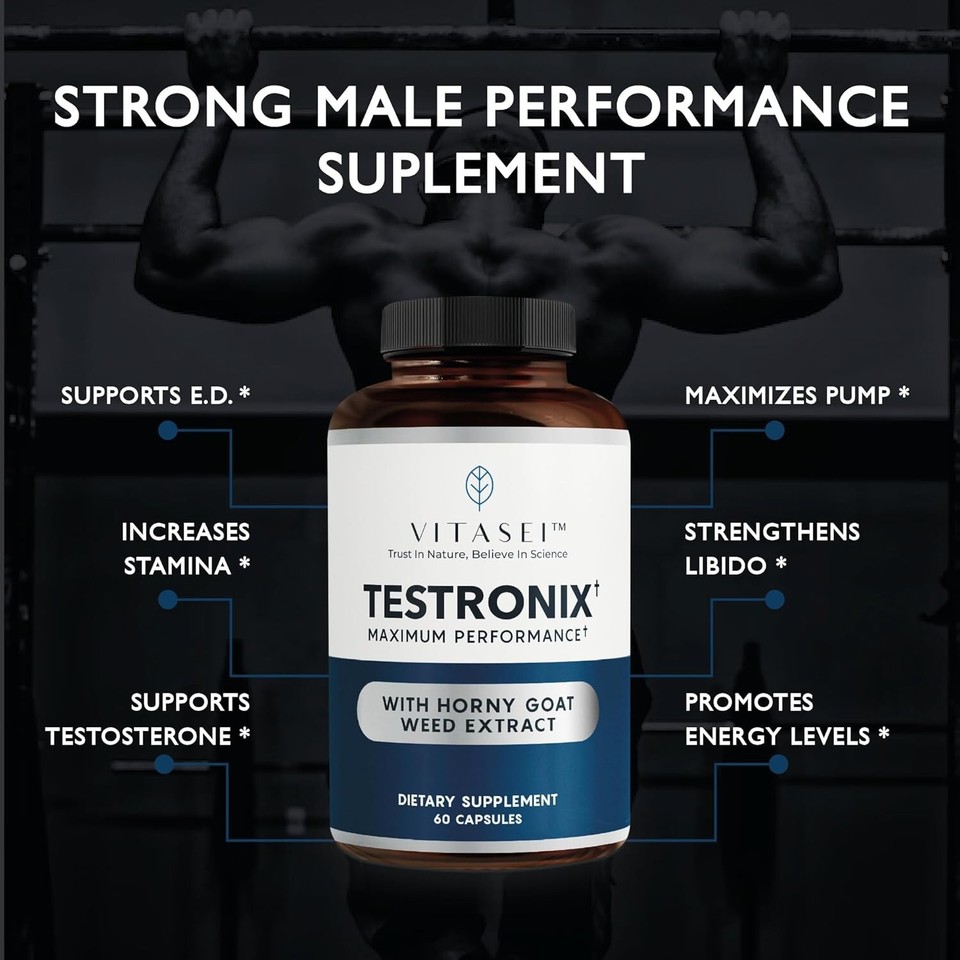 Testronix Performance Supplement for Men - Energy and Muscle ...