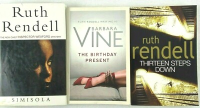 3 x RUTH RENDELL (Barbara Vine) Books Simisola, Thirteen Steps ...