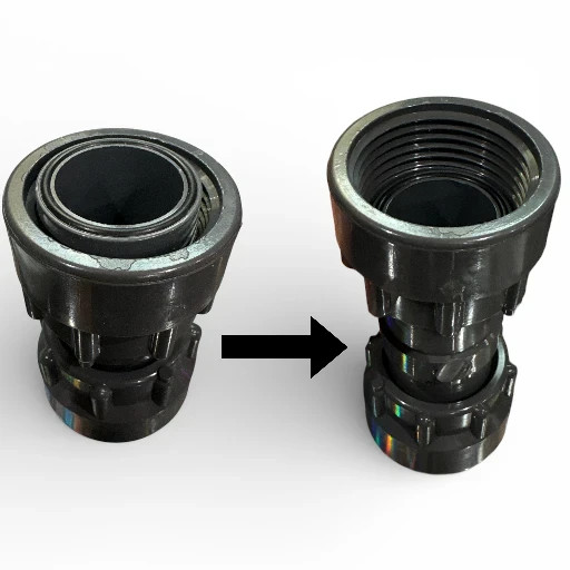 1" PVC Manifold System Female Threaded Coupling - FPT Swivel x FPT ...