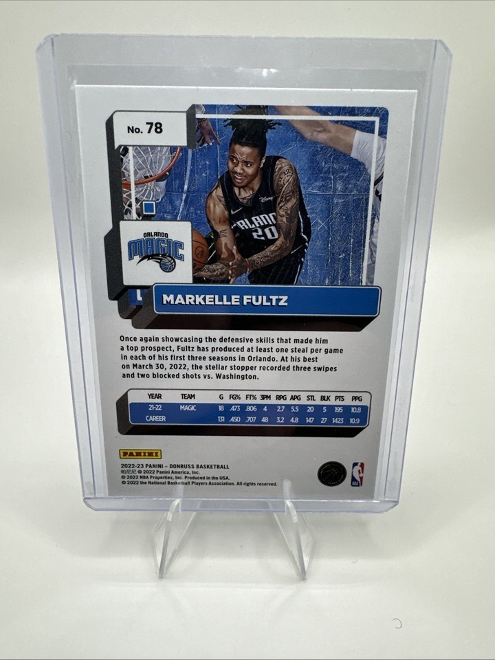 2022-23 Donruss Markelle Fultz Holo Laser Green #78 | eBay