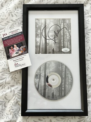 Taylor Swift SIGNED “Folklore” CD Album Cover w/ Custom Frame Disc ...