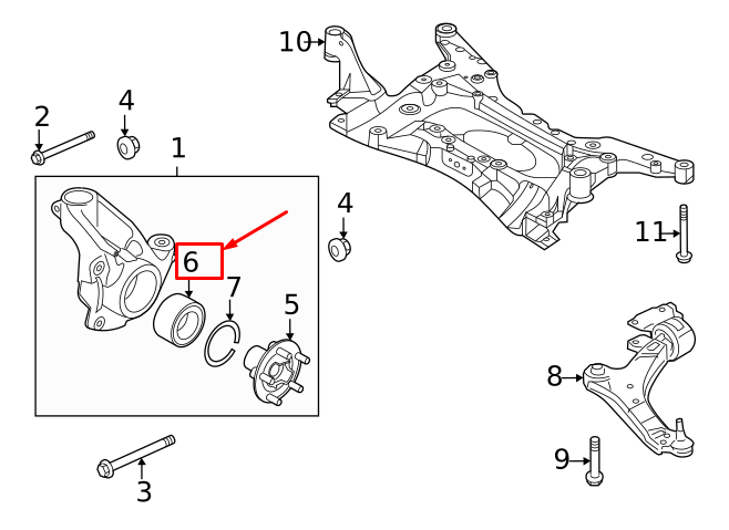 LAND ROVER RANGE ROVER EVOQUE L551 Wheel Bearing Hub LR138941 NEW ...