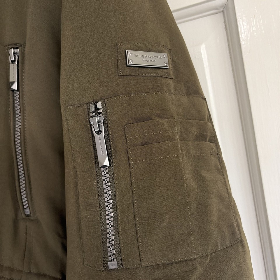 BCBGMAXAZRIA Womens NO Faux Fur, Hooded Parka Coat Winter Jacket ...