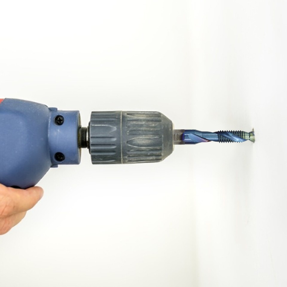 12Pcs Composite Hex Shank Tap Drill Bits Set Quick Change Impact HSS ...