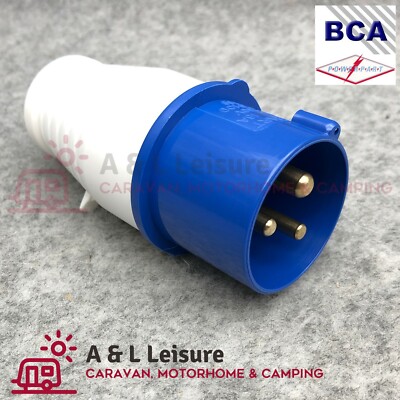 Caravan Mains Hook Up Site Plug 240v 16A – IP44 Motorhome Mains Hook ...