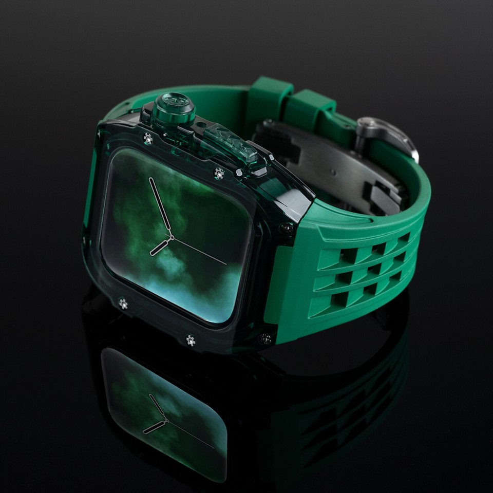 Transparent Case Rubber Band Mod Kit For Apple Watch Ultra 49mm 8 7 6 ...