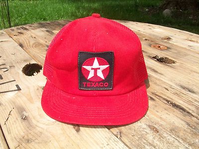 Texaco Oil Company Red Corduroy snap back hat | eBay