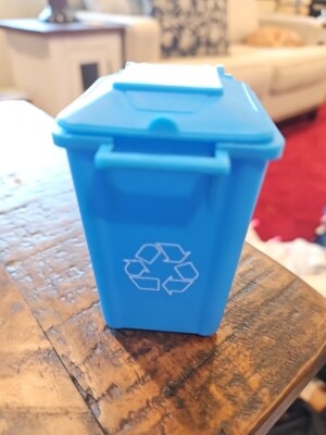 Plastic Blue Trash Waste Can for Barbie or Dollhouse Furniture (91 | eBay