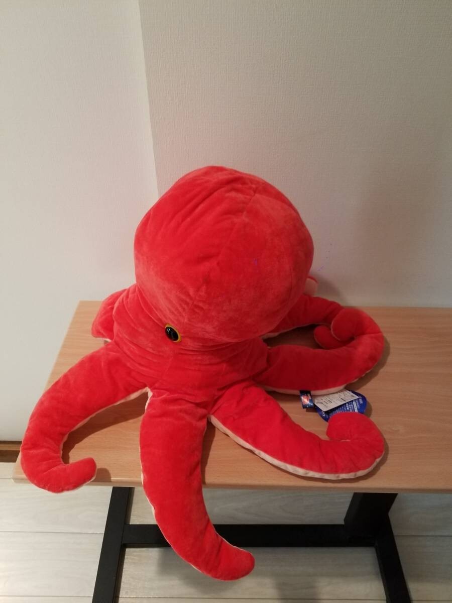 Kuttari Madako Octopus Big Plush Toy Doll Red 19.6in Amufun Prize Japan ...