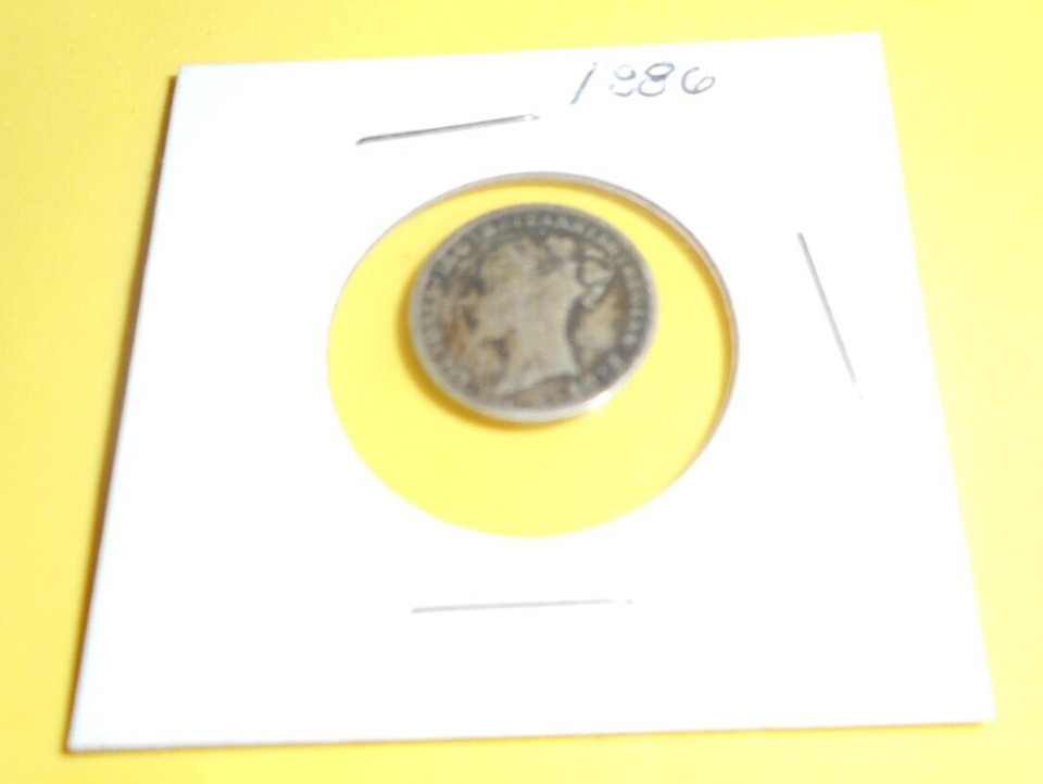 VICTORIA Silver 1886 D.G : BRIANTINNIAR REGINA F:D Canada 1886. 10 ...