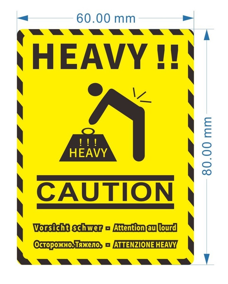 Postage Warning Label Stickers For Parcels. Fragile, Do Not Bend, 7 ...