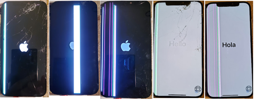 1 X iPhone 12 Pro Bad LCD Screen Cracked Glass apple OEM | eBay