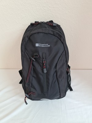 Mountain Warehouse Merlin 23L Rucksack Durable Backpack Black With Rain ...