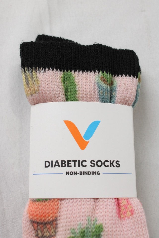 Viasox Unisex Diabetic Non-Binding Socks Assorted Colors/Sizes/Styles ...