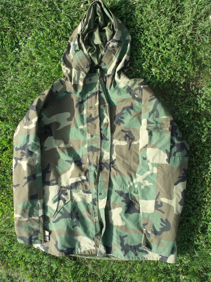 US Army Cold Wet Weather Gen 1 ECWCS Waterproof Woodland Goretex Parka ...