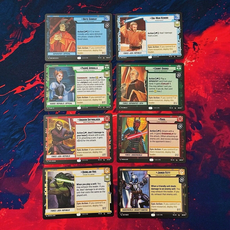 ALL 48x Leaders Star Wars Unlimited SWU COMPLETE LEADER COMMANDER FULL ...
