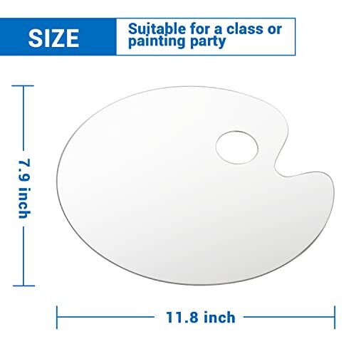 Acrylic Paint Palette Paint Pallet Clear Paint Tray Palette,Easy Clean ...