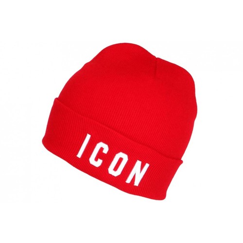 Bonnet Icon Rouge et Blanc en Laine Broderie 3D Classe Staary-Taille ...