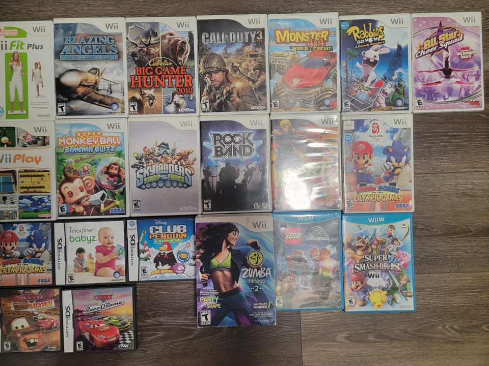 VIDEO GAME LOT-NINTENDO WII-WII U-GAMEBOY-NINTENDO DS-3DS READ ...