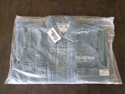 WWE The Undertaker Denim Jacket Size Small WWF Jean Jacket Wrestling | eBay