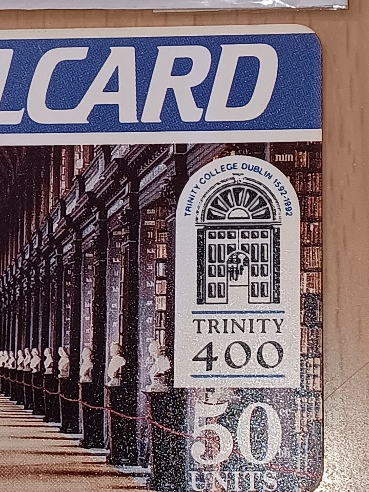 Vtg Trinity College 1992 Dublin Ire Card International Phone Call Long ...