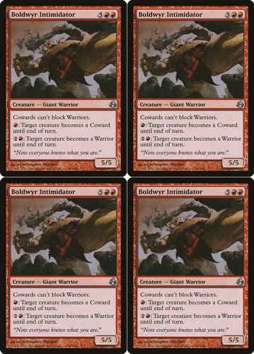 Boldwyr Intimidator X4 Morningtide MTG Magic the Gathering Excellent ...