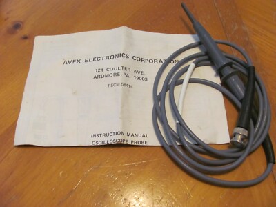 Avex Electronics AV-5283A Oscilloscope Probe With Instruction Manual | eBay