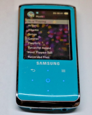 SAMSUNG 16GB-Q2 MP3 Player (Blue) MP3, FM tuner, photo and voice ...