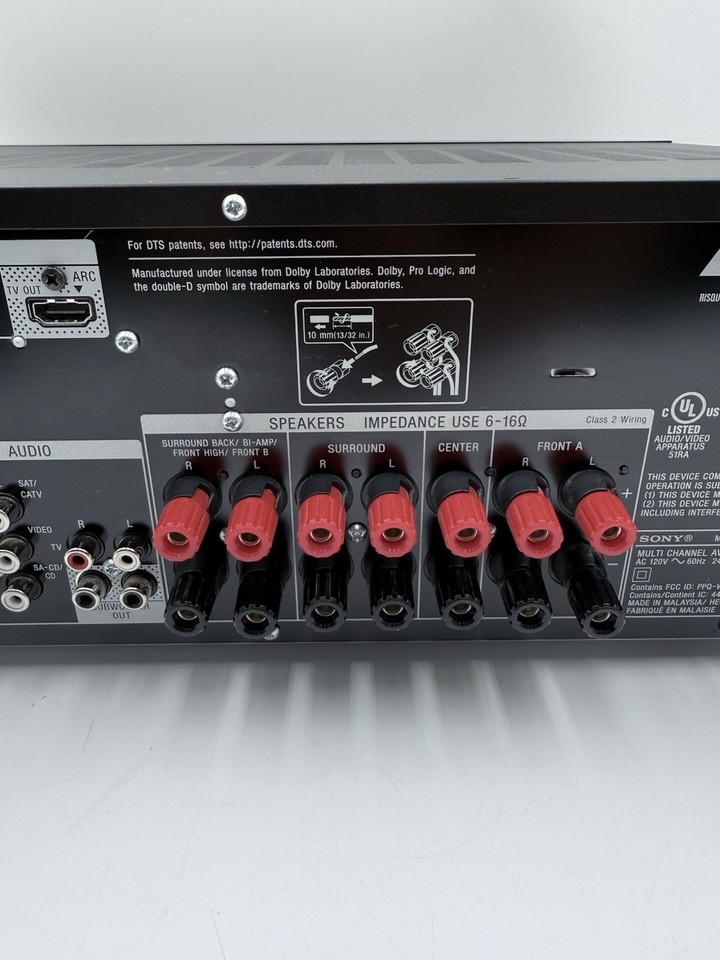 Sony STR-DH770 7.2 Channel Home Theater Bluetooth HDMI Receiver W ...