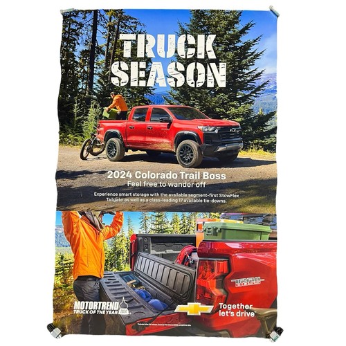 2024 Chevy Colorado Truck Season Promotional Display 24x36 Dealership ...