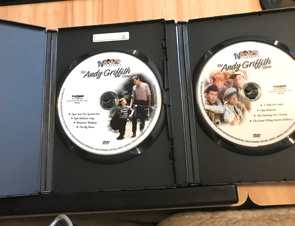 DVD "TV CLASSICS "THE ANDY GRIFFITH SHOW" 2 DVDS EUC | eBay