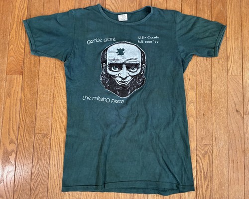 Vintage GENTLE GIANT T-Shirt Concert Tour Prog Rock 70s King Crimson ...