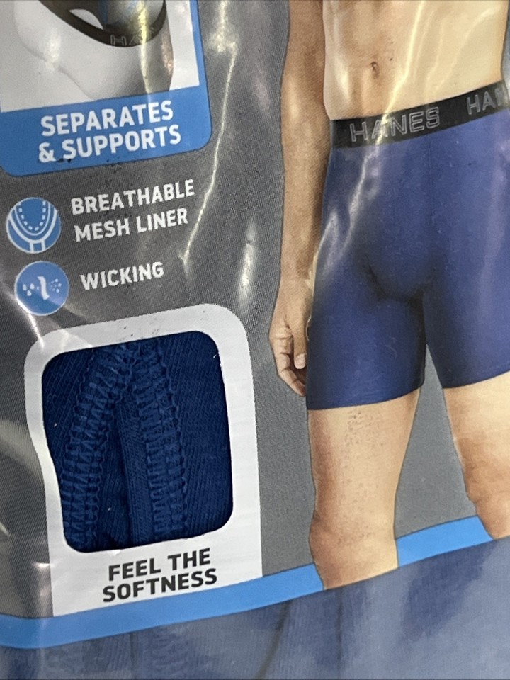 Hanes Men's Comfort Flex Fit Total Support Pouch Boxer Briefs, 4 Pack ...