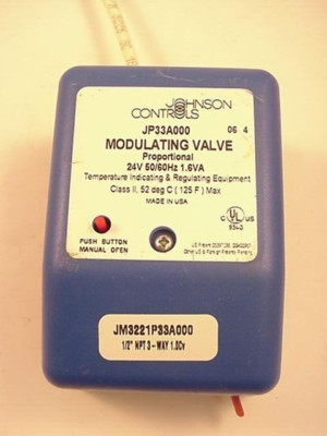 Johnson Controls JP33A000 Zone Valve 24 volt Actuator Ships on the Same ...