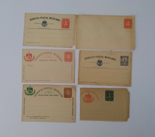 MEXICO SERVICIO POSTAL MEXICANO CORREOS POSTAGE POSTCARDS X6 Mexican ...