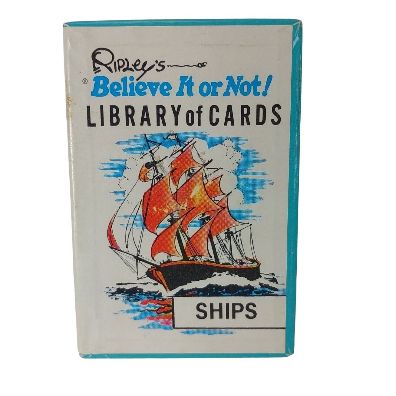 Rare Ripley's Believe It Or Not Library Of Cards Rummy Deck Ships 1964 ...