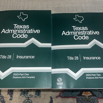 Texas Administrative Code Insurance 2023 | eBay