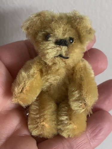 Rare Early Antique Fully Jointed Golden Blond Mohair Schuco Piccolo ...