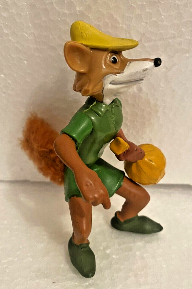 Disney Robin Hood Fox Action Figure Vintage PVC Fluffy Tail posable ...