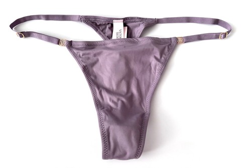 Victorias Secret Adjustable String Thong Panty Purple Nwt | eBay