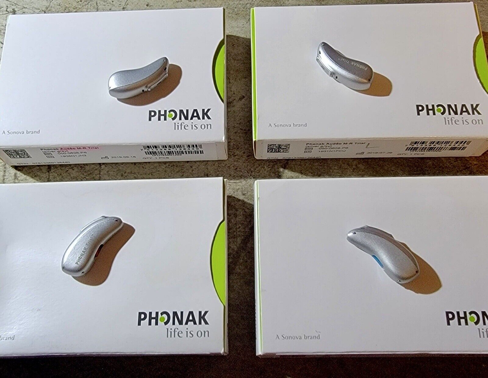 4x PHONAK AUDEO MARVEL M90-R RIC RECHARGEABLE ( READ THE DESCRIPTION ...